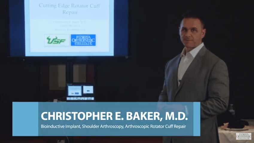Cutting Edge Rotator Cuff Repair with Dr. Baker | Florida Orthopaedic ...